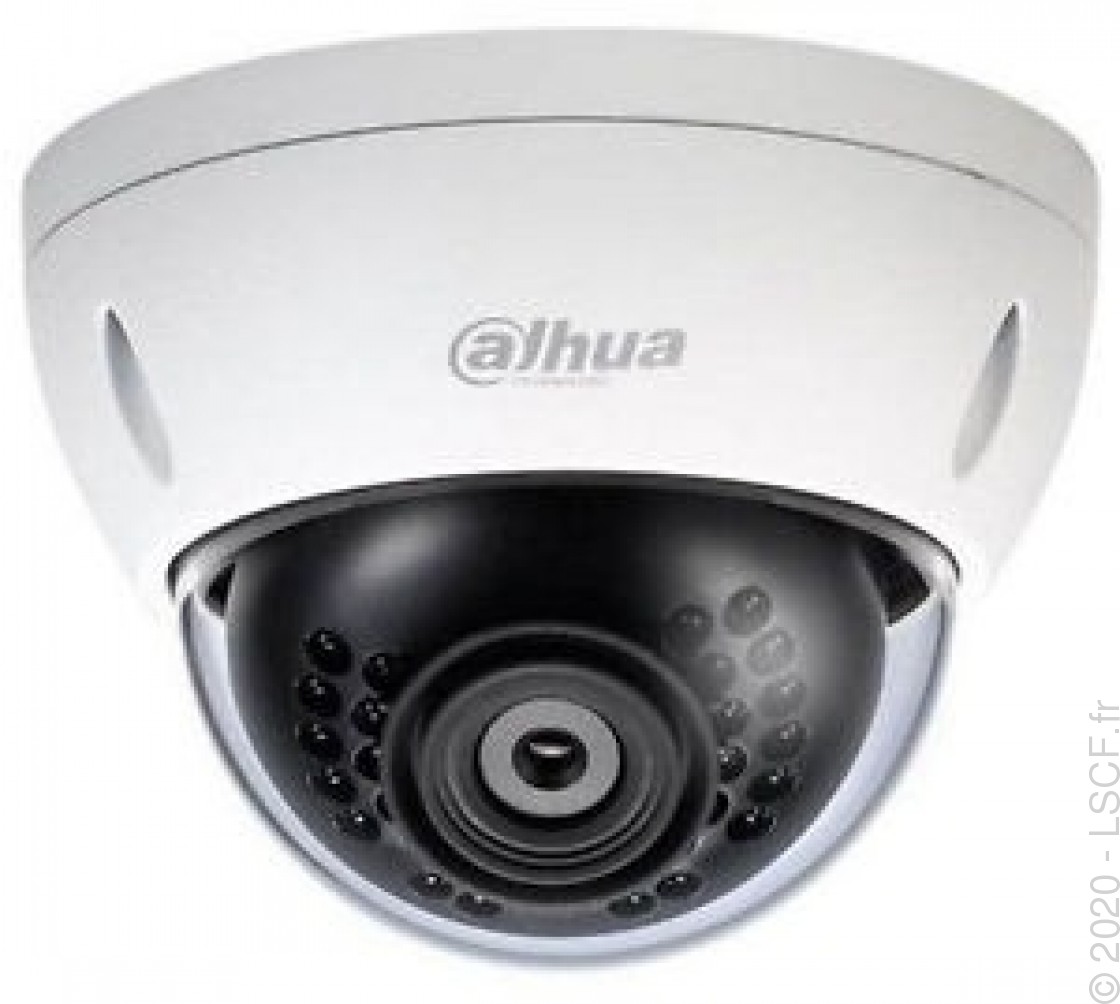 IPC-HDBW2431EP-S-S2 Dôme AV DAHUA IP H265 4 MP 2.8mm IR30m IP67 Dwdr 12Vdc/POE