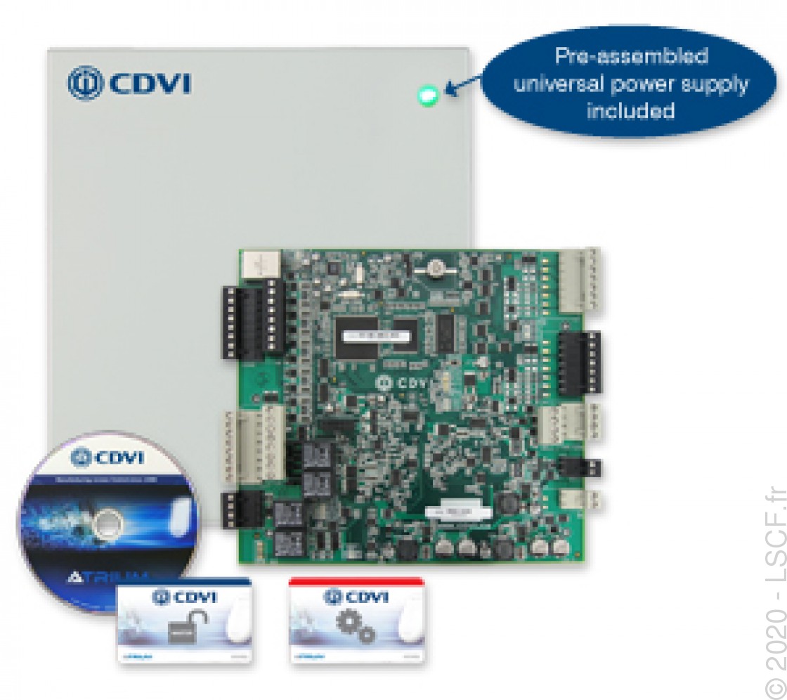 AC22 CDVI Centrale Atrium - boitier métal alim 220v