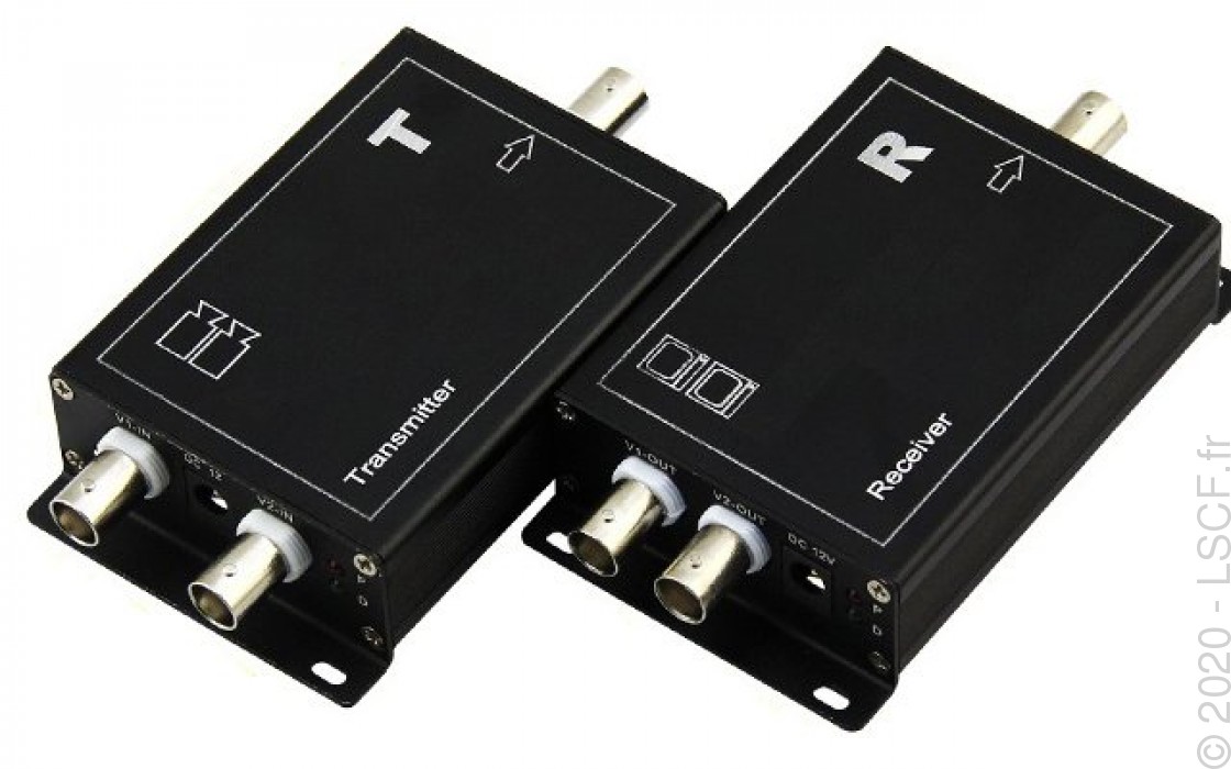 MUX2-HD Multiplexeur 2 canaux AHD ou CVI sur 1 câble coaxial