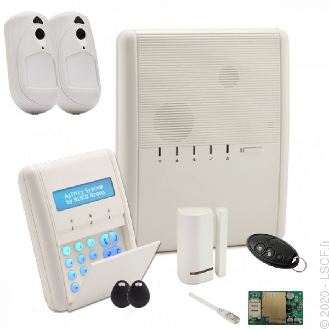 KIT-2PIRCAM Kit Risco Agility 2 Pircam + IP GSM TC4B tags