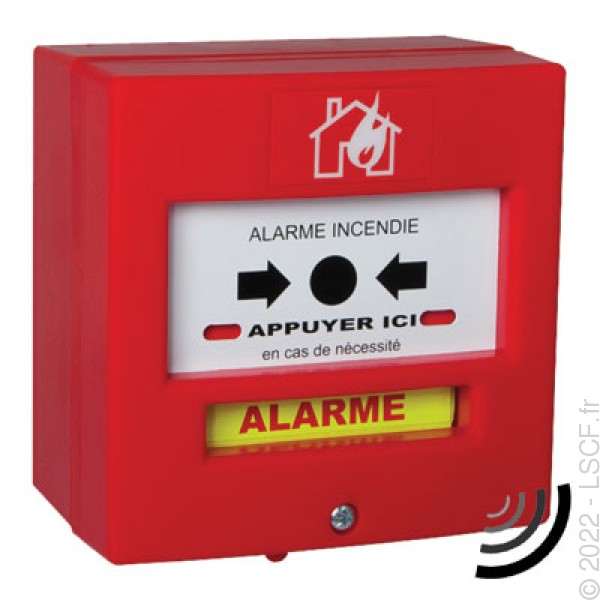NEU-BBG-W Déclencheur manuel d'alarme feu radio