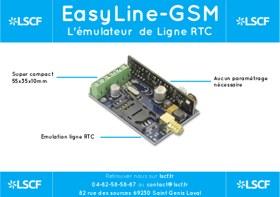 EasyLine-GSM Emulateur de ligne RTC sur GSM universel